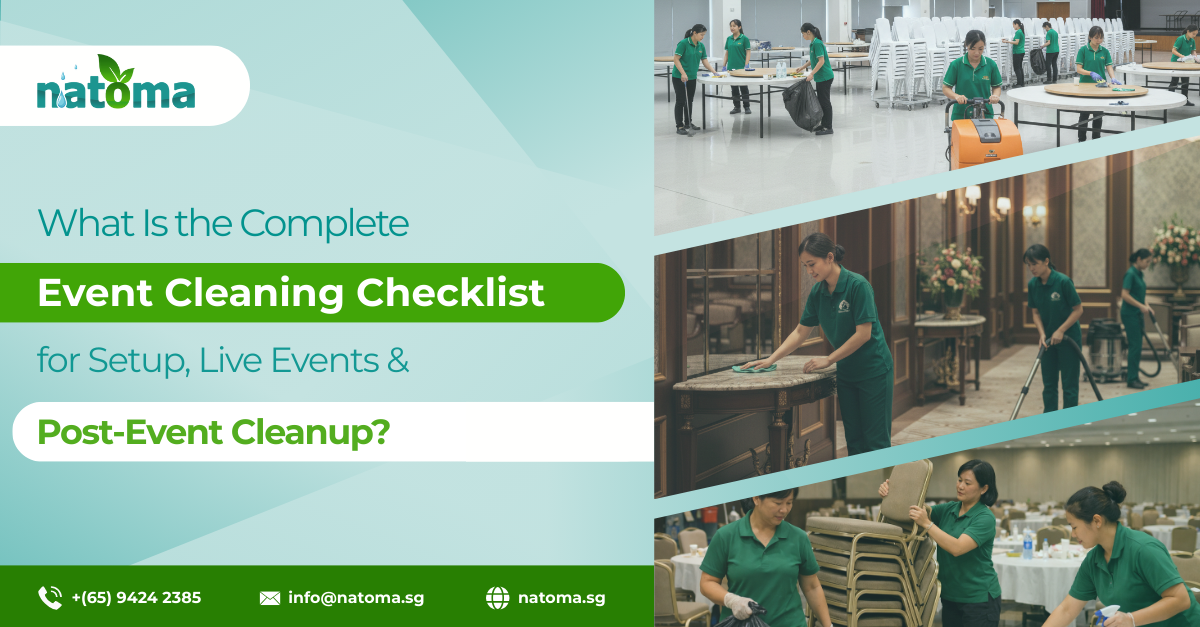 Complete Event Cleaning Checklist for Singapore Events